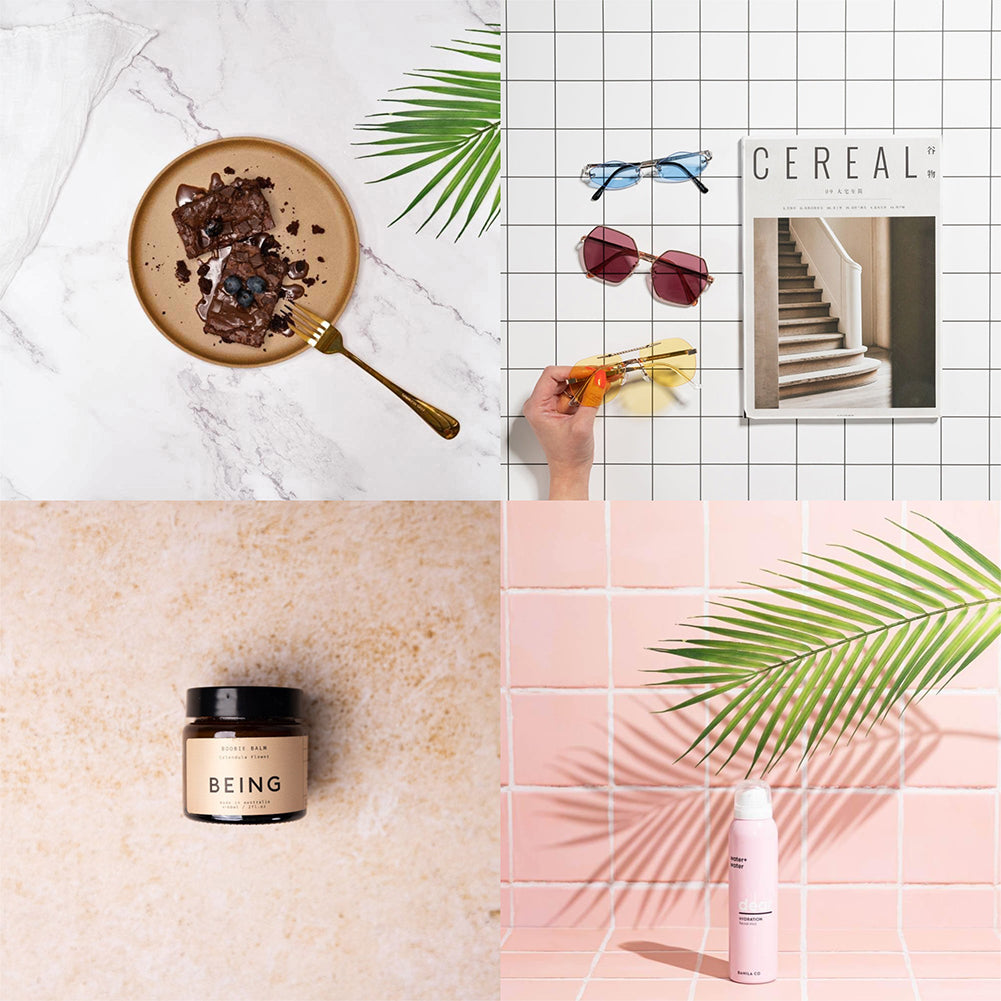 Flat Lay Instagram Backdrop - Beige Bundle | Hypop