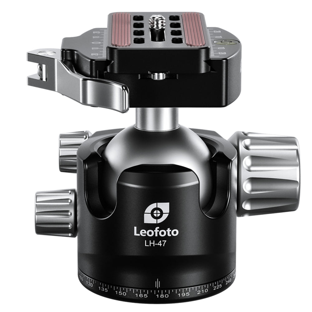 Leofoto LH-47LR 47mm Low Profile Ball Head with LR-60 Quick Release Le – Hypop