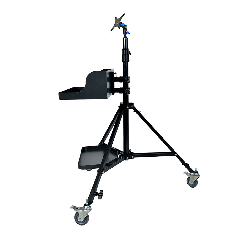 Spectrum LumiWiz 200cm Studio Roller Stand with Vesa Mount and Shelves ...