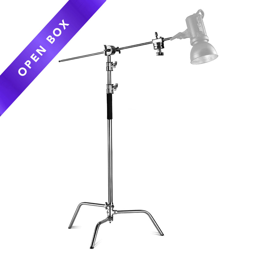 Generic Silver Heavy Duty Photographic C-Stand With Boom Arm (20kg Loa ...