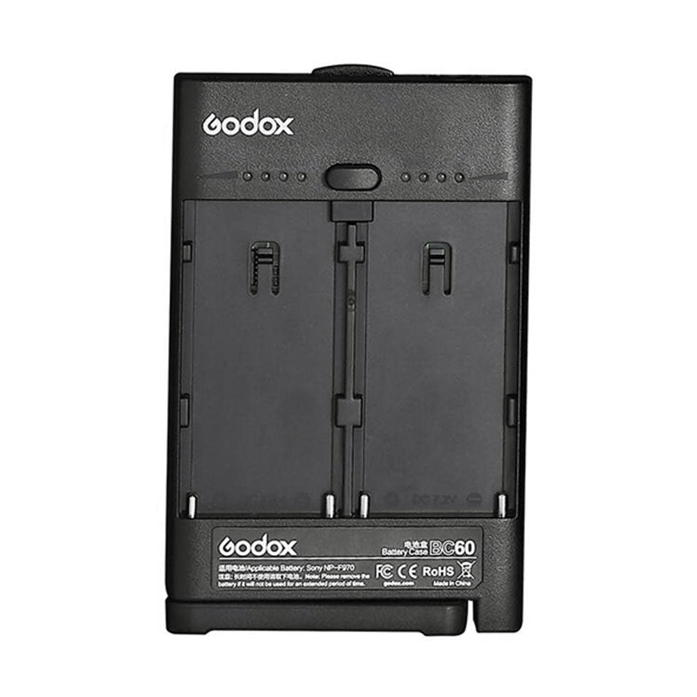 Godox BC60 NP-F Battery Plate (2-Slots) for ML30 ML60 LC30D LC30Bi LED ...