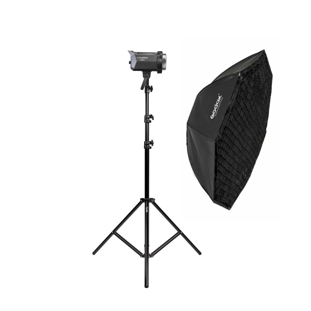 Godox Litemons LA200D Single LED Studio Continuous Lighting Kit - Bund ...