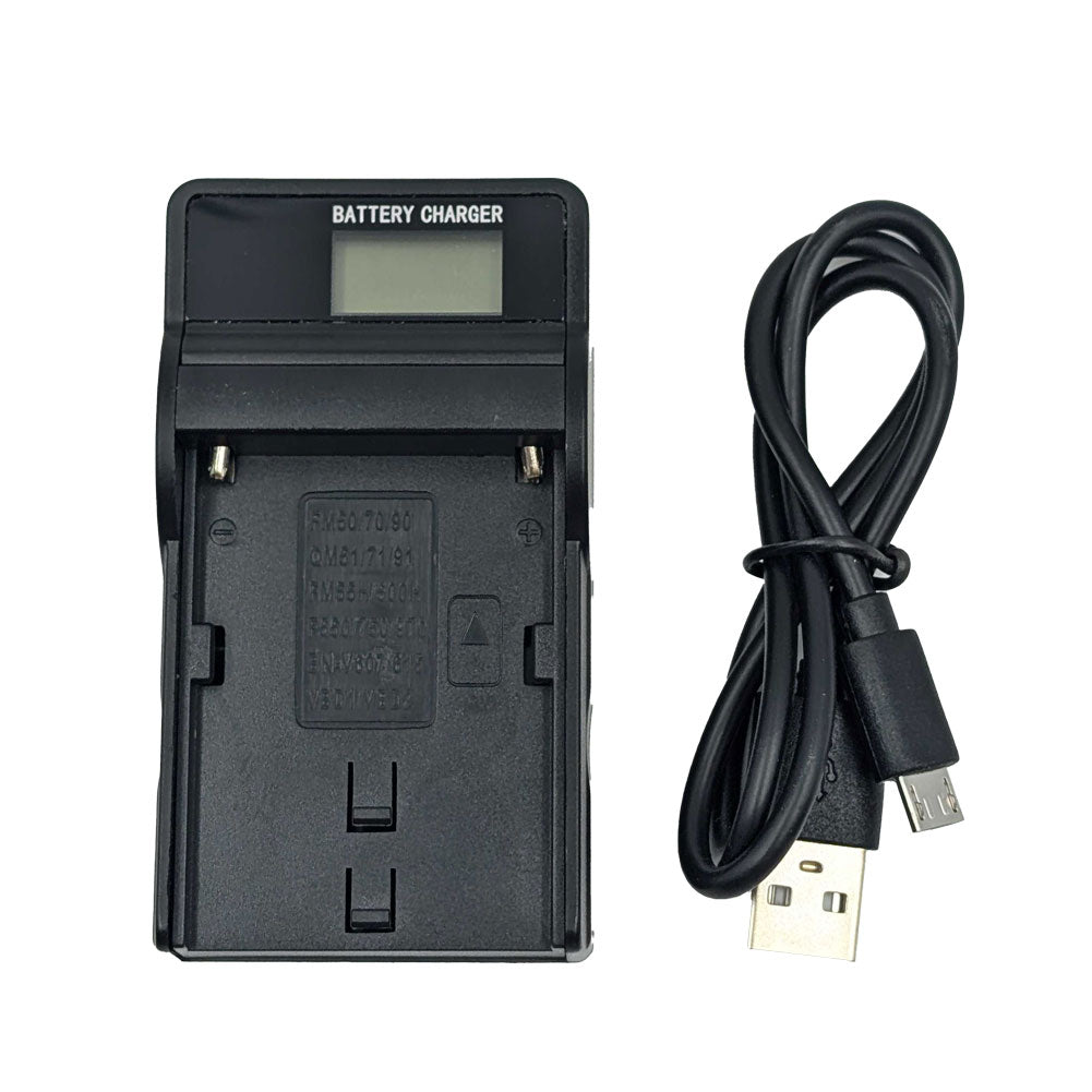 LCD Multi Battery Charger for Sony NP-F Series, JVC, and Panasonic – Hypop