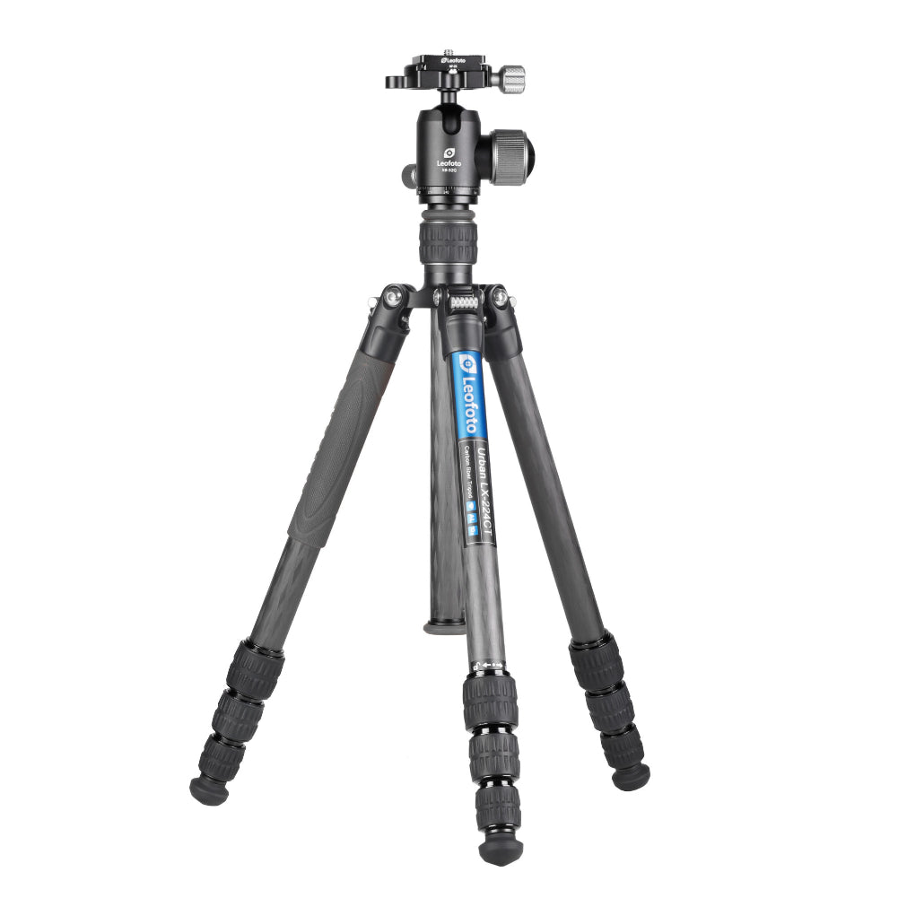 Leofoto LX-224CT Urban Series 4 Section Carbon Fibre Tripod with XB-32 ...