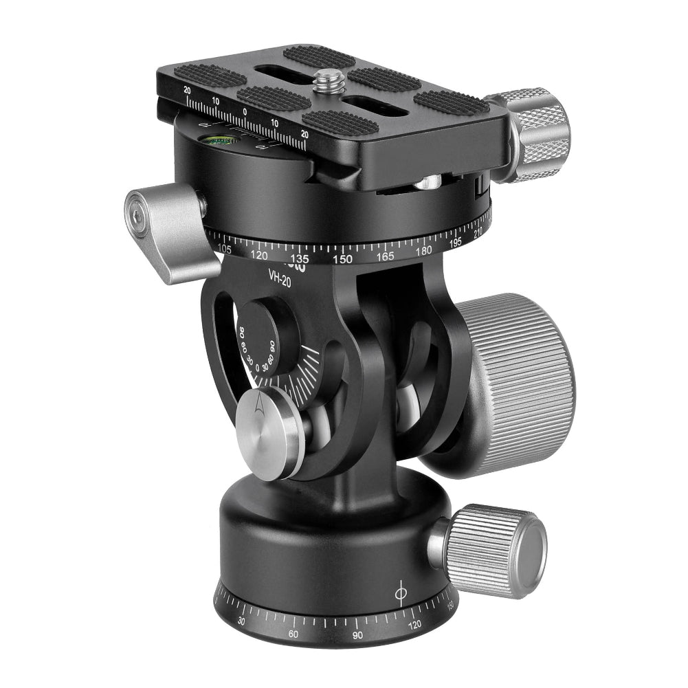 Leofoto VH-20 2-Way Monopod Head with Panning Clamp and BPL-50N Plate – Hypop