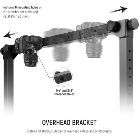 NEEWER 80cm Overhead Camera Mount Rig for Flat Lay with Quick Release ...