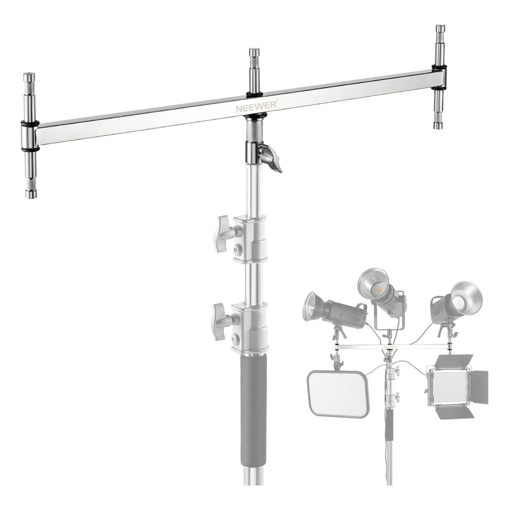Neewer Baby Triple Header Boom w/ Five 5/8" Baby Pin Spigots Lighting ...
