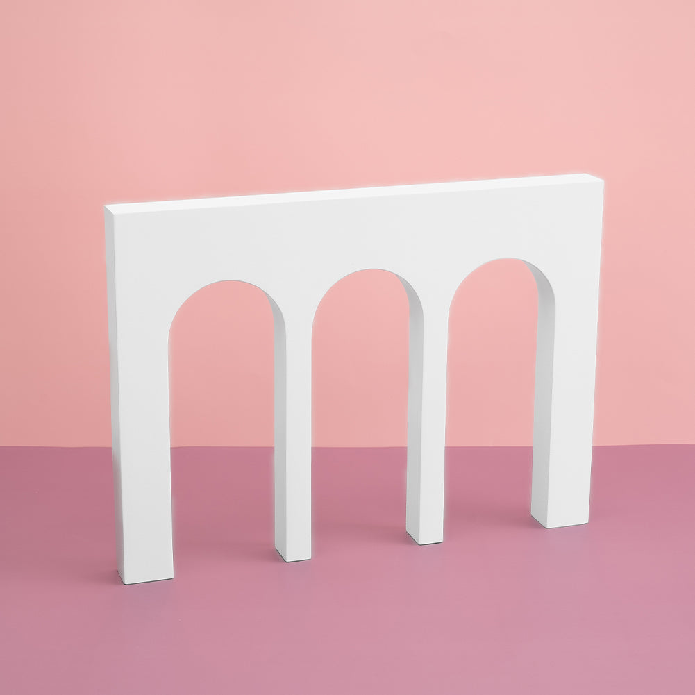 Spectrum White PRO.PROPS Styling Photography Prop - Triple Arch – Hypop