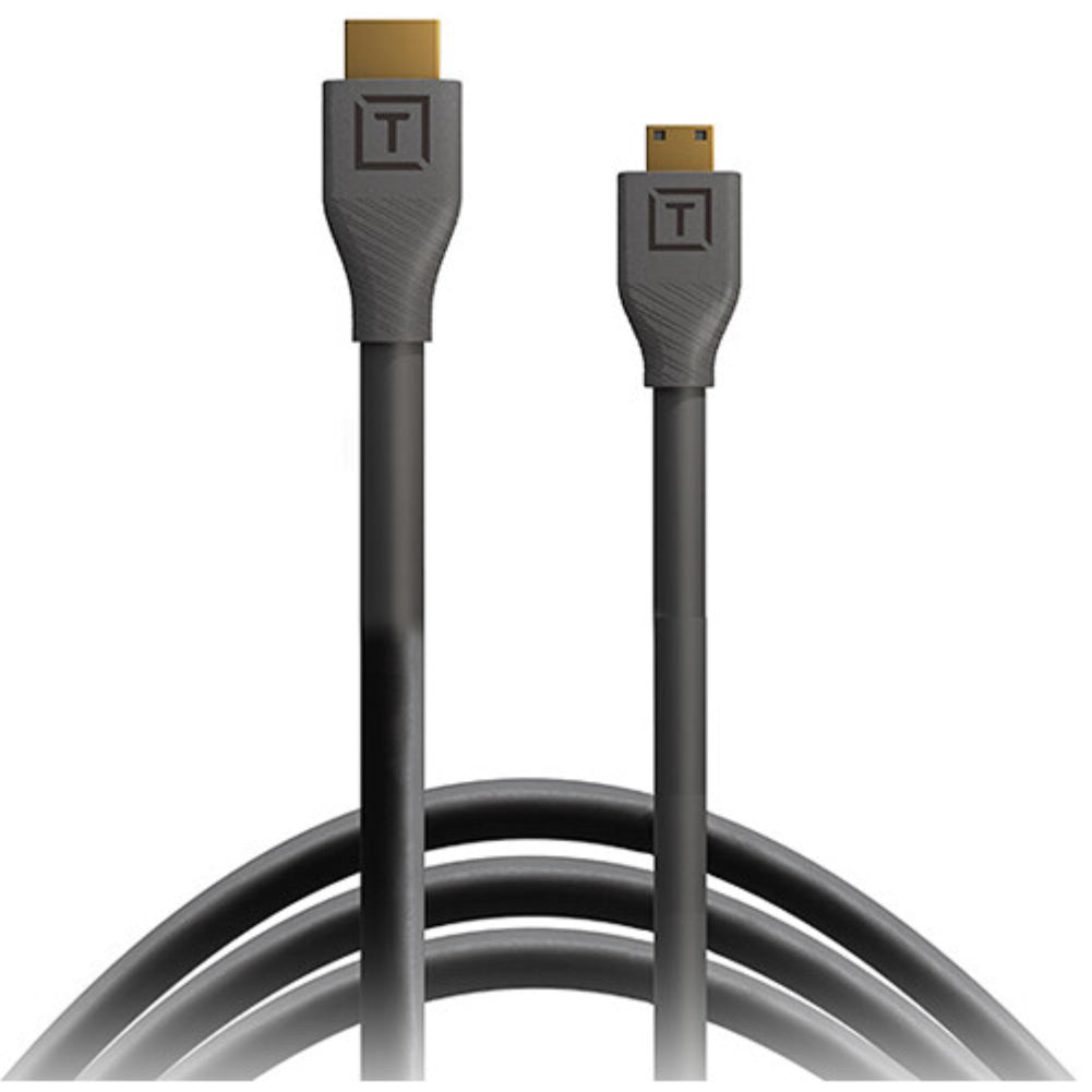 Tether Tools TetherPro Mini-HDMI to HDMI Cable with Ethernet (Black ...