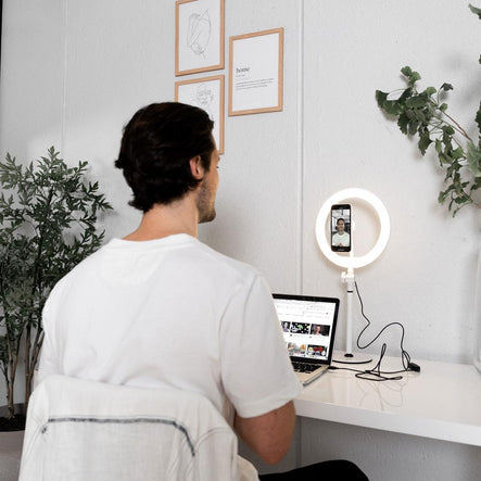 10" White LED Table Ring Light - Opaluxe | Hypop