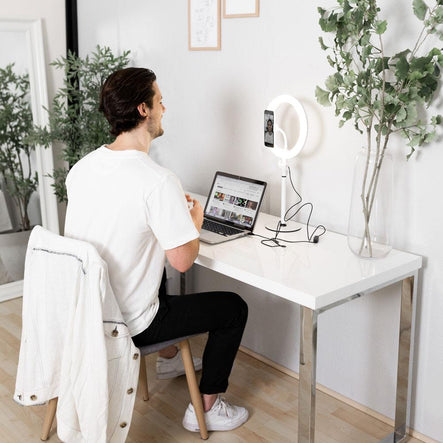 10" White LED Table Ring Light - Opaluxe | Hypop