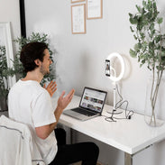 10" White LED Table Ring Light - Opaluxe | Hypop