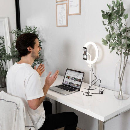 10" White LED Table Ring Light - Opaluxe | Hypop