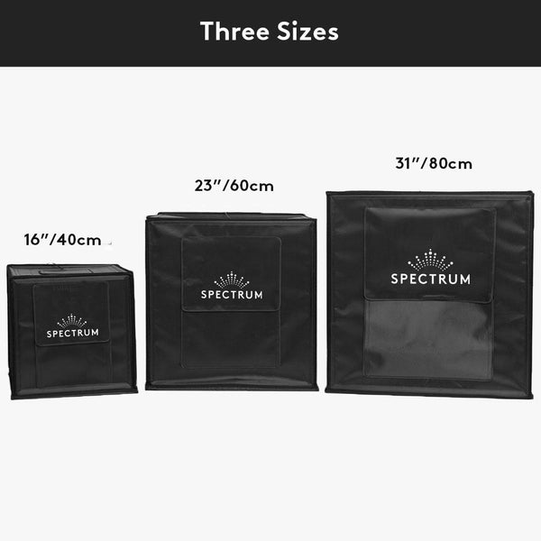 Spectrum Foldable Product Photography LED Lighting Box (In 3 Sizes ...