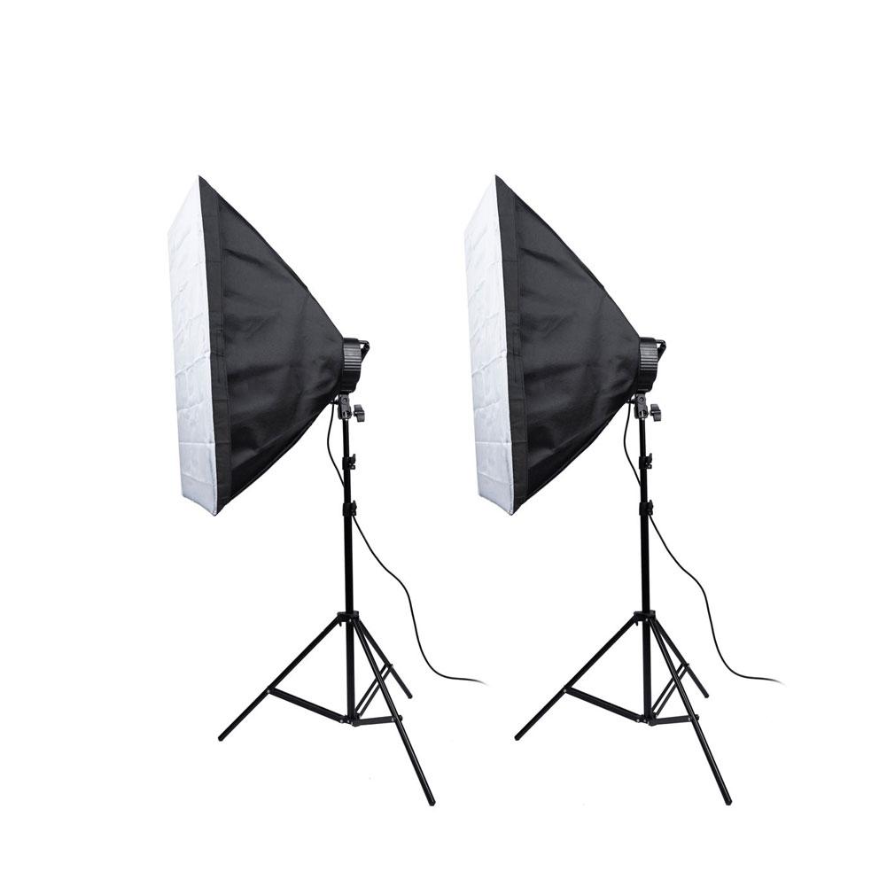 50cm x 70cm 5 Head 55W Double Rectangle Softbox Kit (5500k) | Hypop