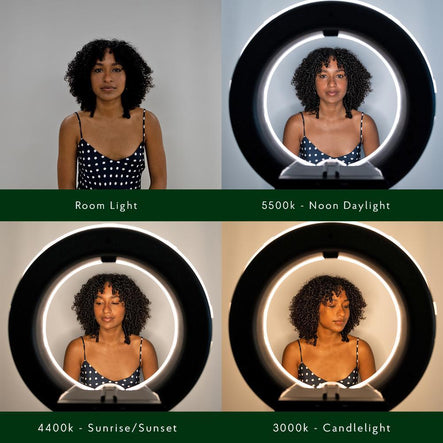 Blogger & Vlogger Mini Pearl III Ring Light & 9" LED Panel Youtube Vid ...