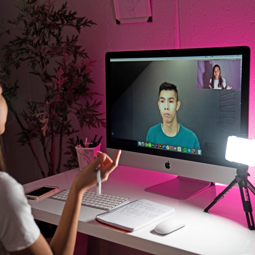Pro LED Lighting 'Zoom' Video Conferencing Desk Kit - Single Pack – Hypop