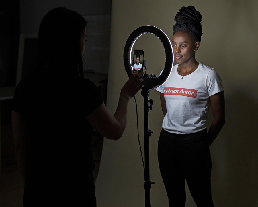 Spectrum Aurora 14" LED Pro Ring Light Kit - Mini Pearl II – Hypop