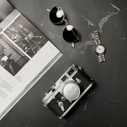 Flat Lay Instagram Backdrop - 'Paddington' Black Marble (56cm x 87cm ...