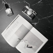 Flat Lay Instagram Backdrop - 'Paddington' Black Marble (56cm x 87cm ...