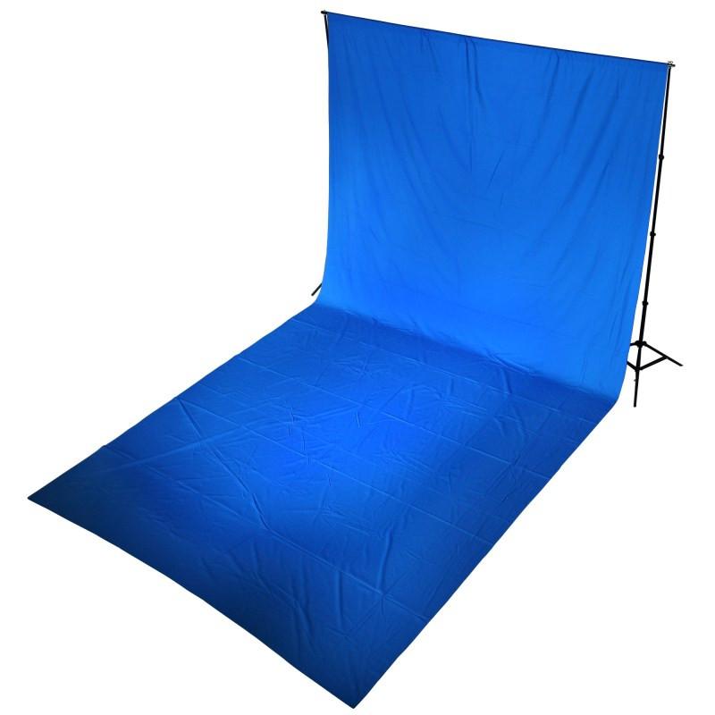 Hypop Chroma Key Blue 3M x 6M Cotton Muslin Background