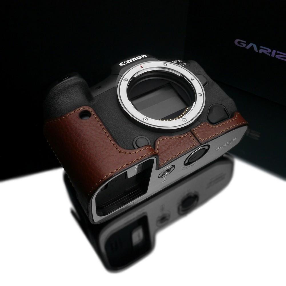 Gariz Brown XS-CHEOSR5BR Leather Half Case for Canon EOS R5 | Hypop