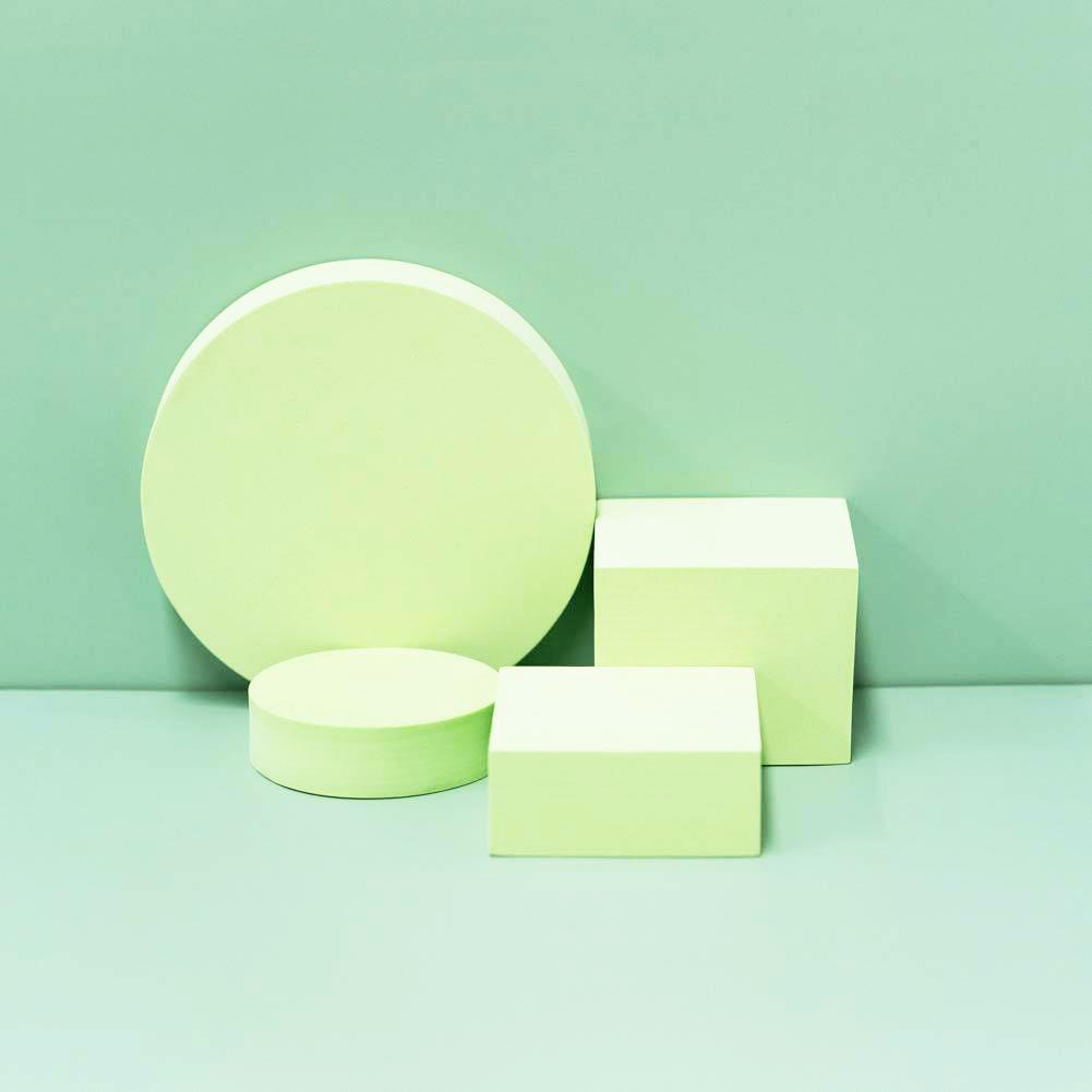 Geometric Foam Styling Props For Photography - Mint Green 4 Pack | Hypop
