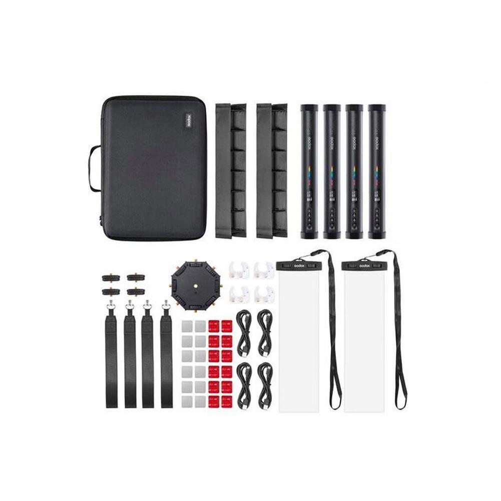 Godox TL30 RGB 30cm LED Tube Light 4-Light Kit | Hypop