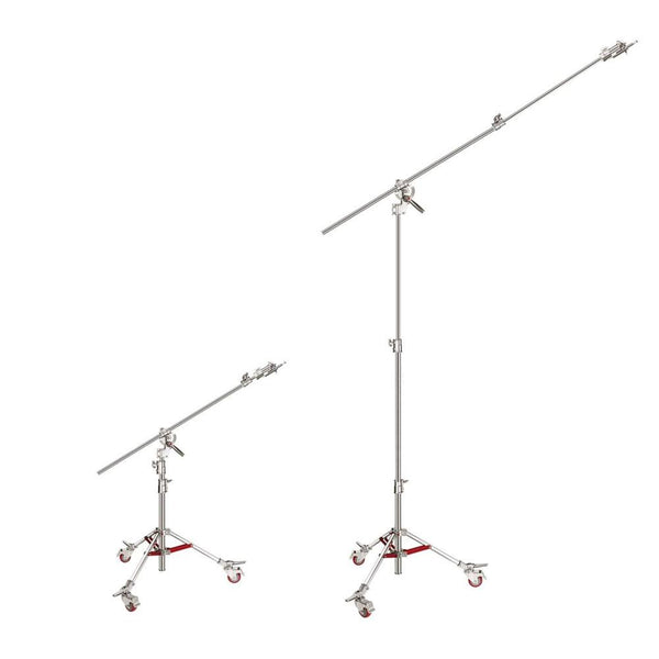 Heavy Duty Photographic C-Stand & Boom with Wheels (40kg Load) | Hypop