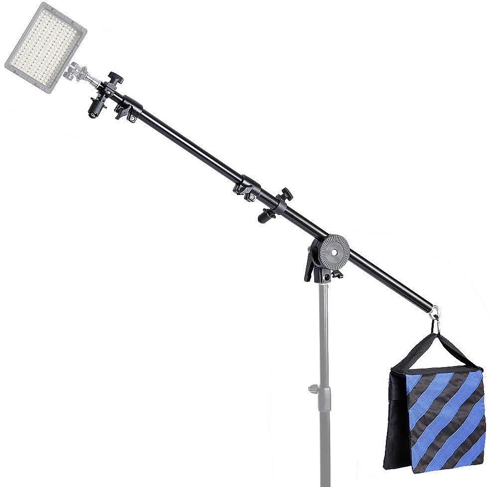 Hypop 2-in-1 Lighting and Reflector Boom Arm Set with Counterweight Sa