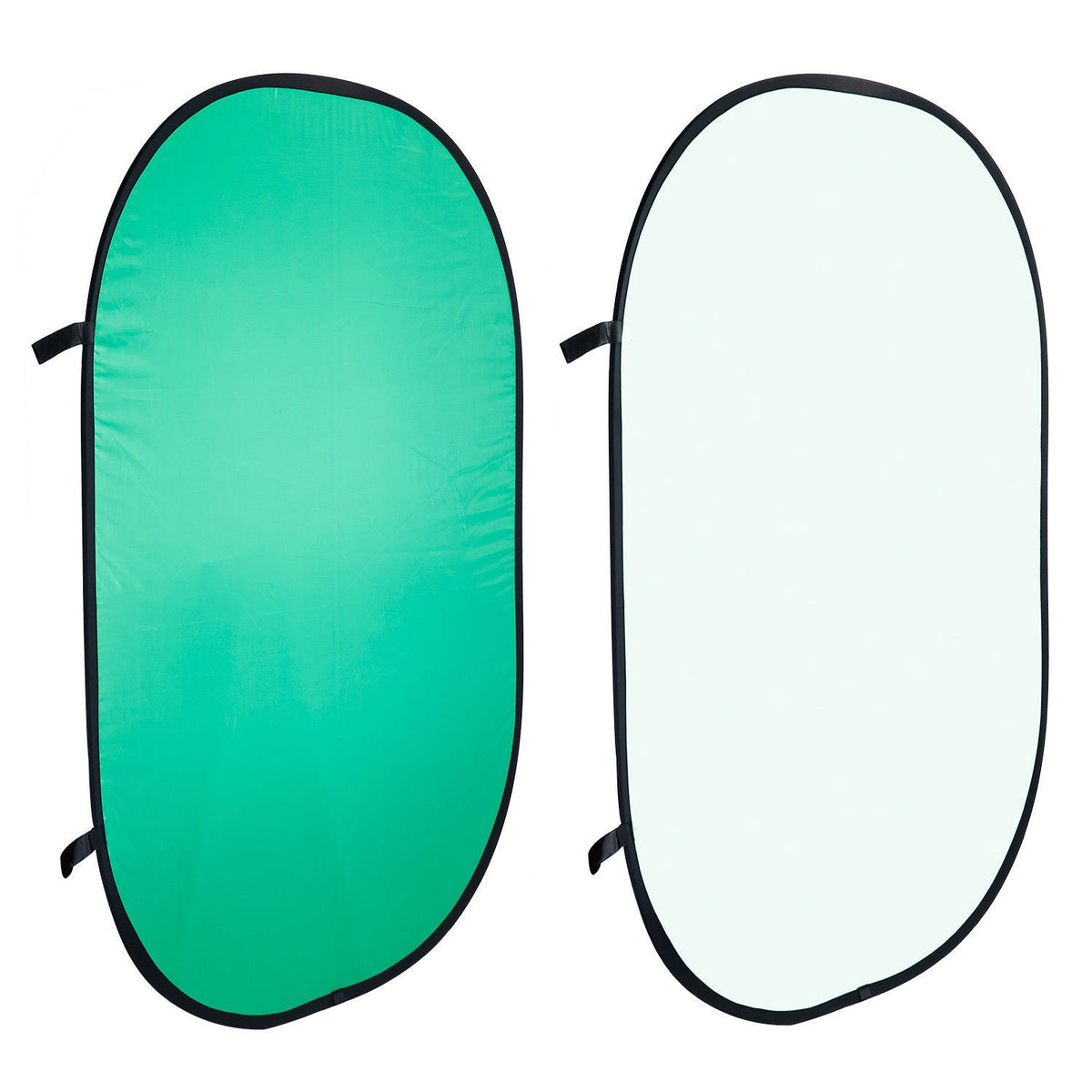 Chroma Key Green/White Double Sided Collapsible Backdrop (1.5 x 2.0M ...