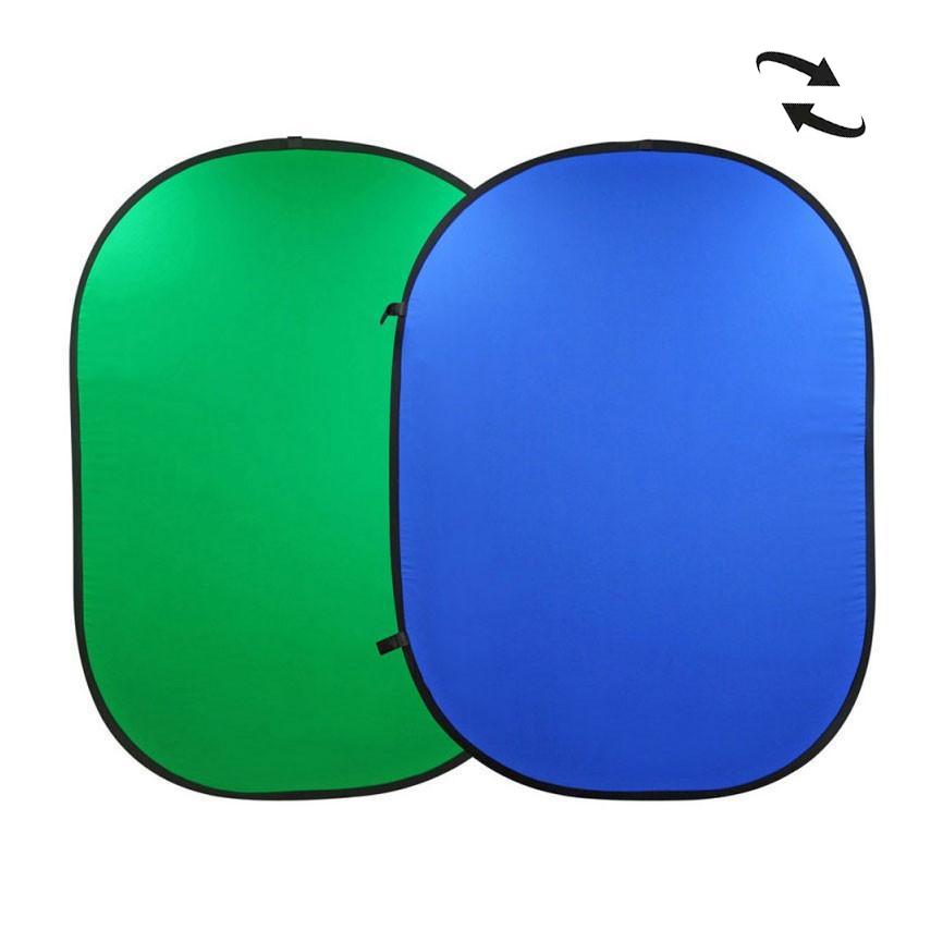 Hypop Chroma Key Green Blue Double Sided Nylon Collapsible Backdrop 1 ...