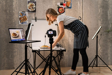 Pro 'Foodie' 60cm Studio Food Photography Photo Table & LED Lighting ...