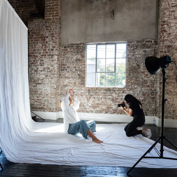 White 3m x 6m Cotton Muslin Photography Videography Backdrop – Hypop