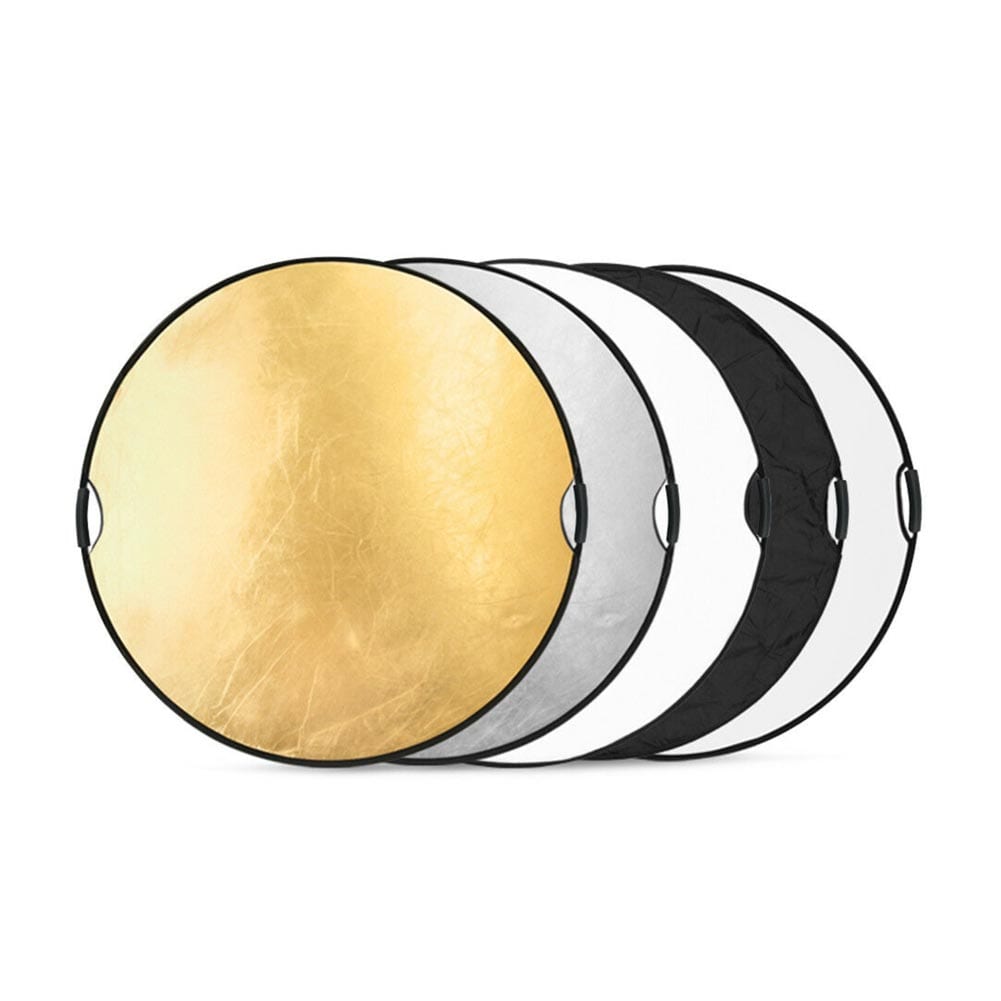 Large 5-in-1 Photography Reflector Diffuser Disc with Handles (43"/110 ...