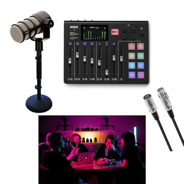 Hypop Starter Level Podcaster Kit (RodeCaster, Podmic, Desk Stand)