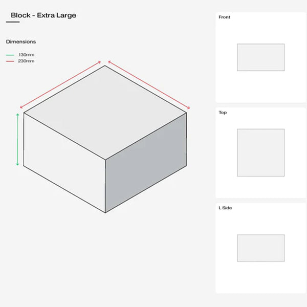 Propsyland Peach Block Extra Large Styling Prop – Hypop