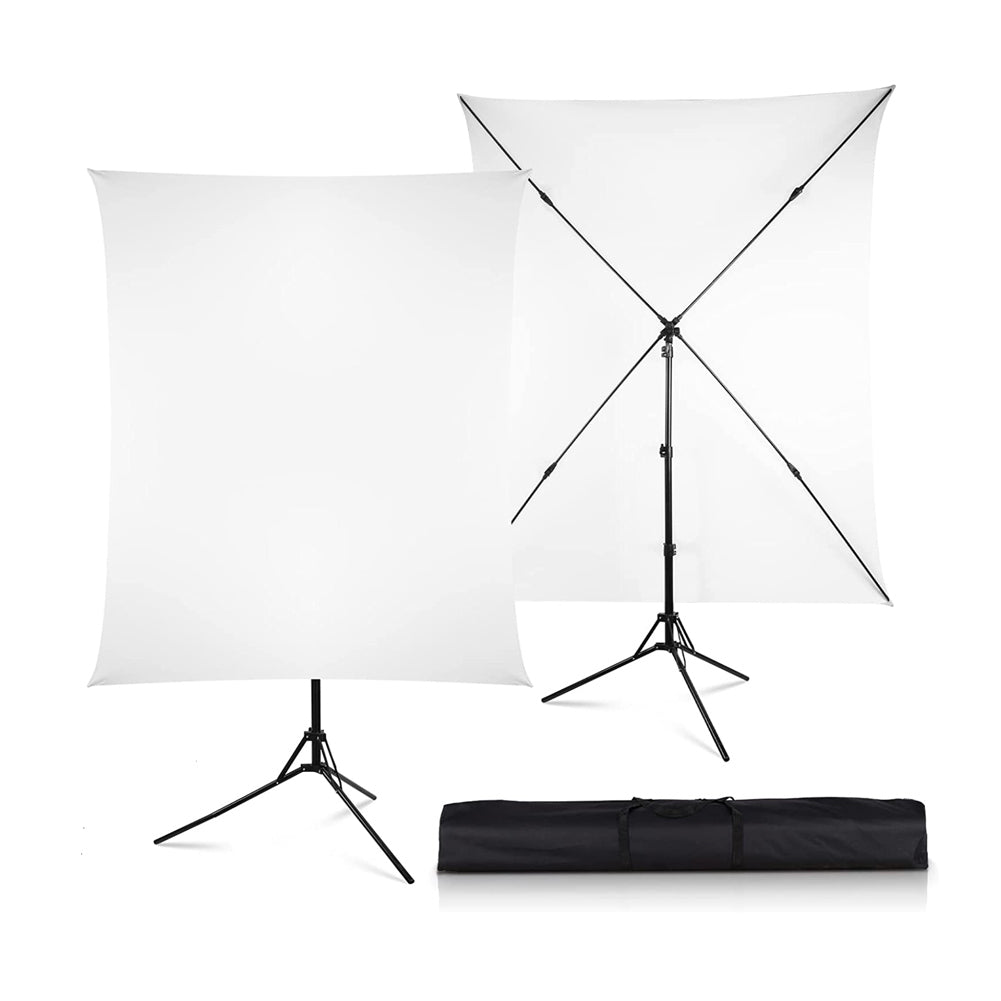 Quick Setup Portable X Backdrop Background With Stand (1.5m x 2.1m ...