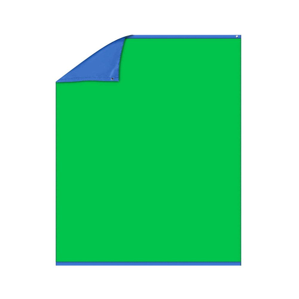 Reversible Chromakey Green/Blue Screen Streaming Curtain Backdrop (1.5m ...