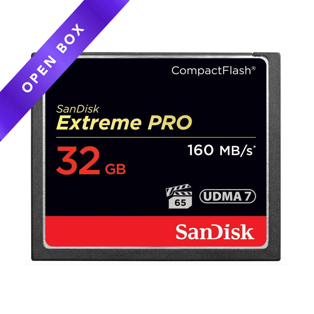 SanDisk Extreme Pro CF 32GB Compact Flash Memory Card 4K 160MBs | Hypop