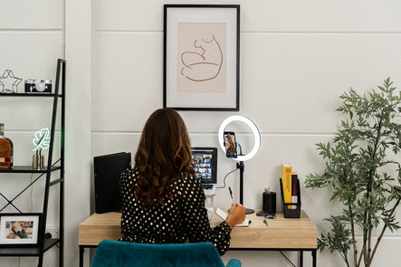 10" Black LED Table Ring Light - Opaluxe | Hypop