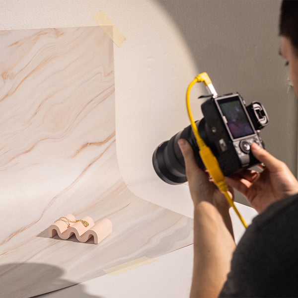 Wavy Tray Plaster Photography Styling Prop - Blossom Pink | Hypop