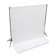 White 3m x 2.8m Cotton Muslin Studio Photography Video Backdrop – Hypop